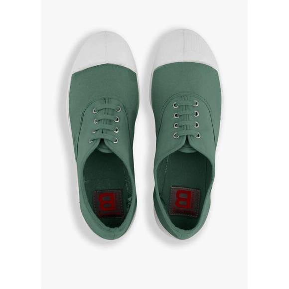Bensimon | Shoes | New Bensimon Lace Up Tennis Shoe In Matcha | Poshmark